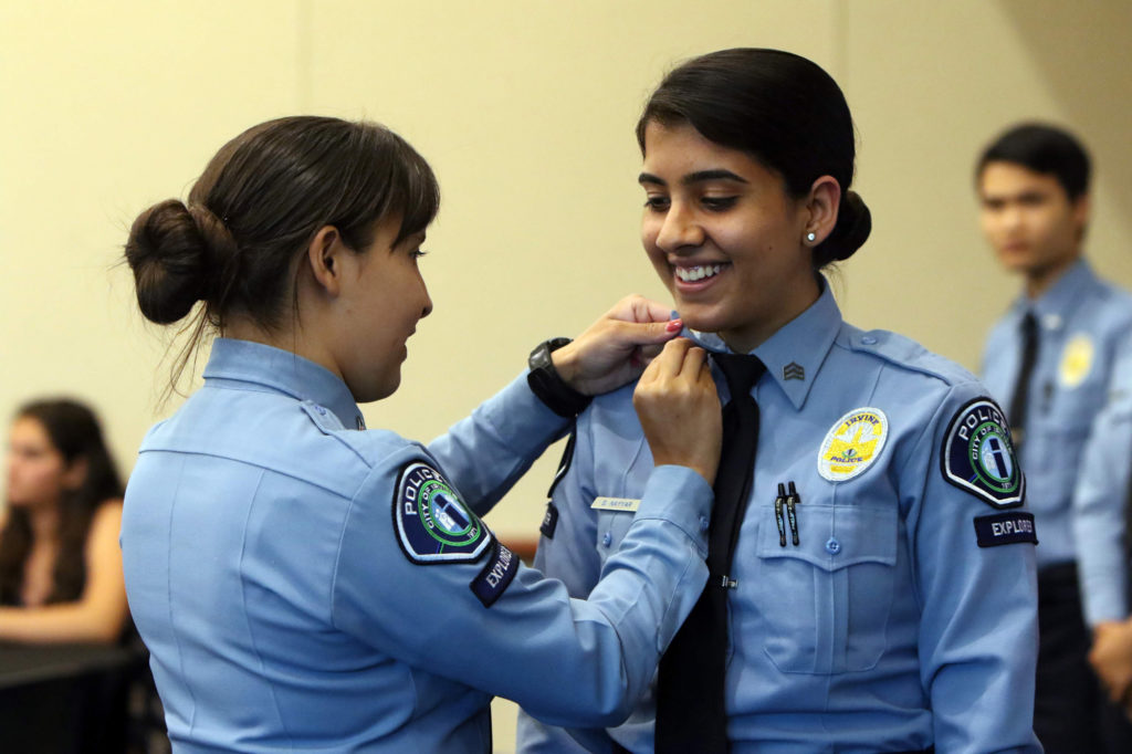 Irvine PD trains teens to work alongside officers