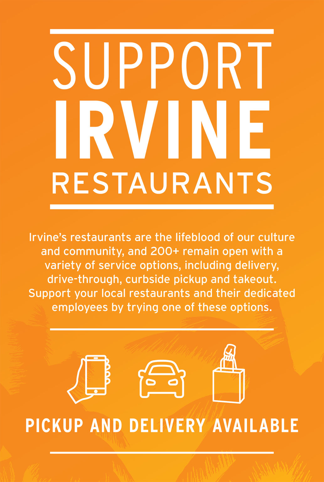 Support your local restaurants - Irvine Standard