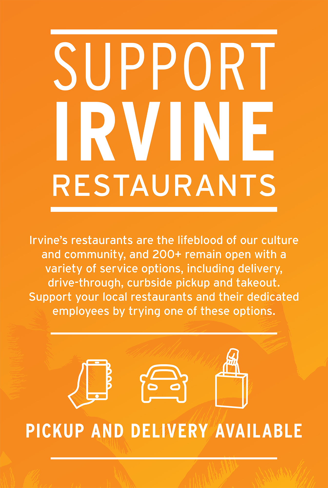 Support your local restaurants - Irvine Standard