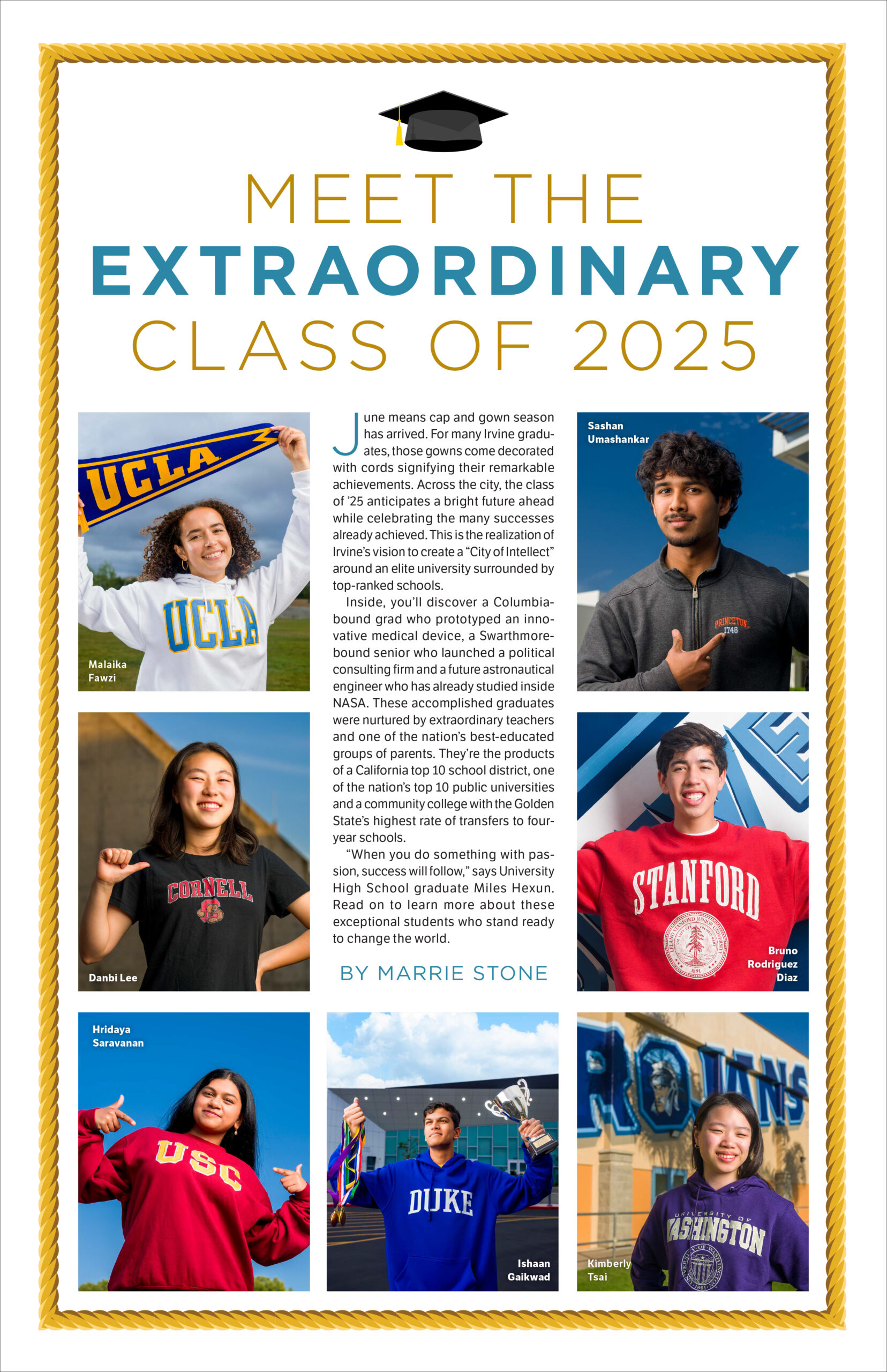 TOP OF THE CLASS 2025: IRVINE’S AMAZING GRADS - Irvine Standard